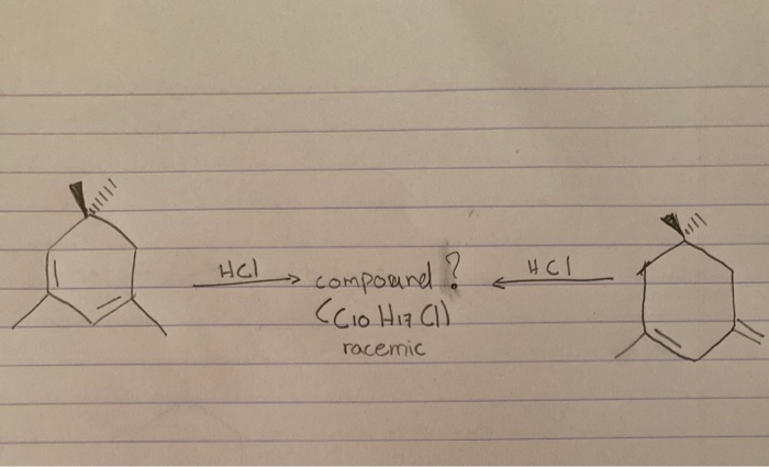 Solved HCl HCI compound? (cio Hip C) racemic | Chegg.com
