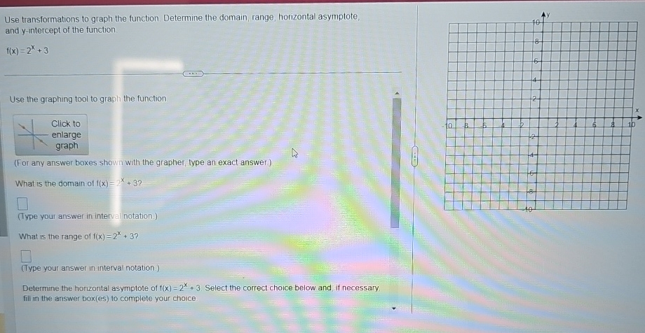 Solved Use transformations to graph the function. Determine | Chegg.com