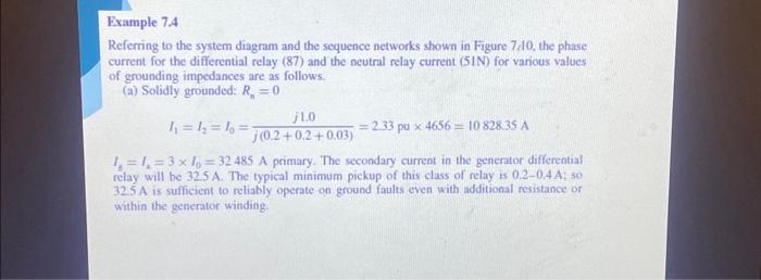 Example 7.4 Flgure 7.10 System and sequence networks | Chegg.com