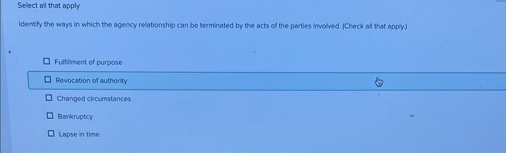 Solved Select all that applyIdentify the ways in which the | Chegg.com