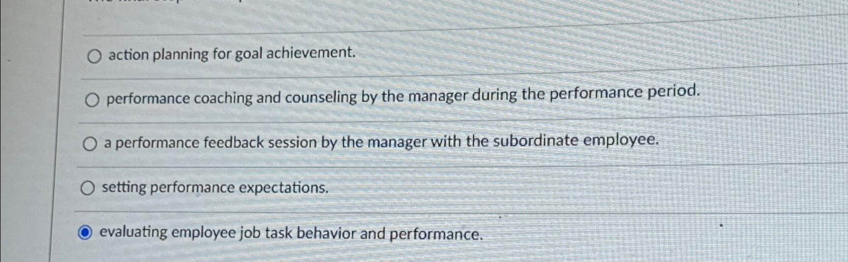 Solved action planning for goal achievement.performance | Chegg.com
