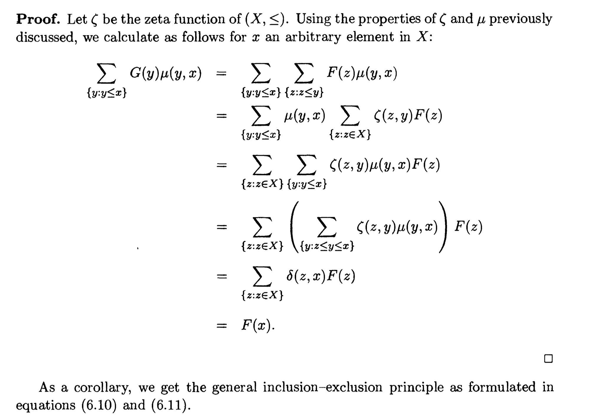 Solved Theorem 6.6.1 ﻿Let (x,≤) ﻿be a partially ordered set | Chegg.com