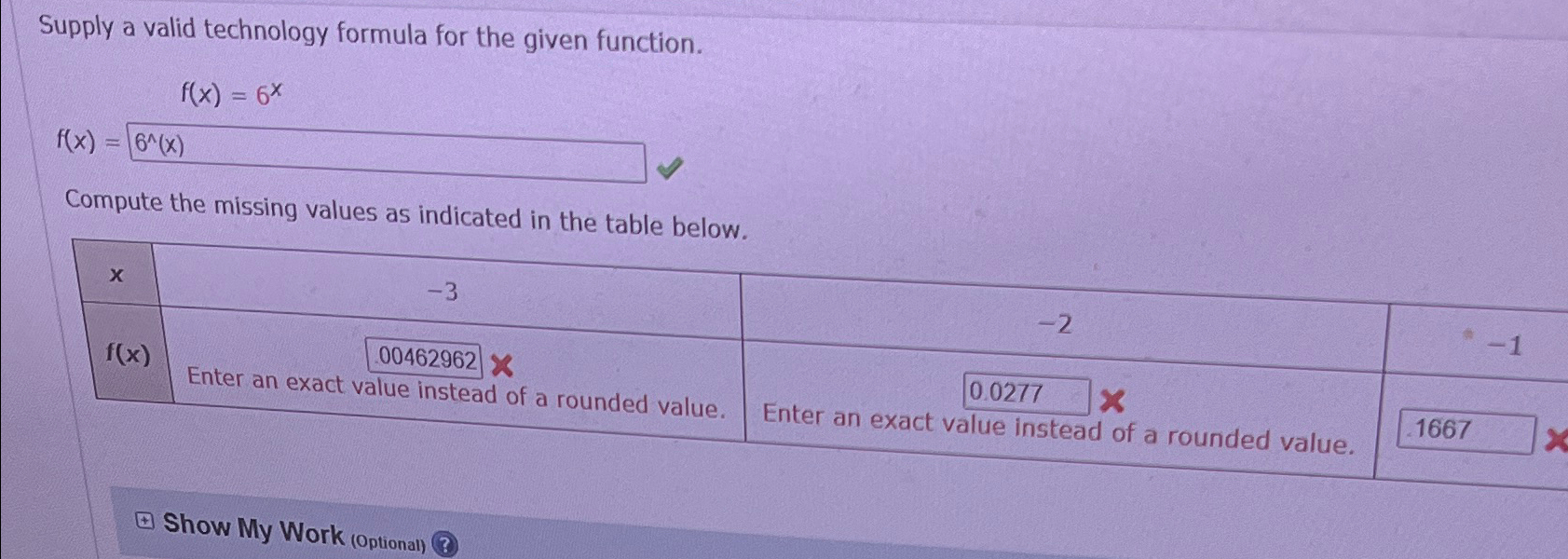 Solved Supply a valid technology formula for the given | Chegg.com