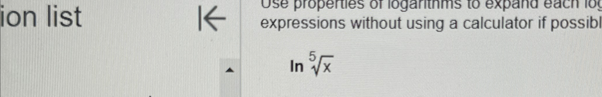 Solved ion list ,K,lnx5 | Chegg.com