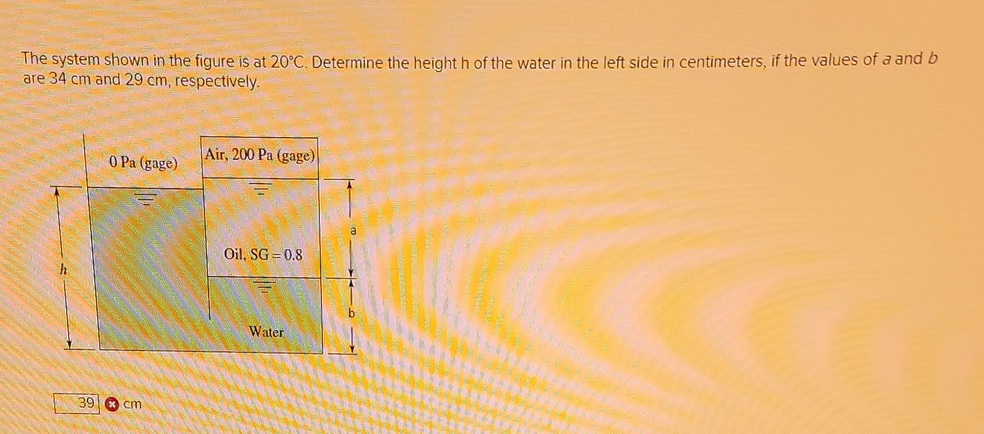 Solved The system shown in the figure is at 20∘C. Determine | Chegg.com