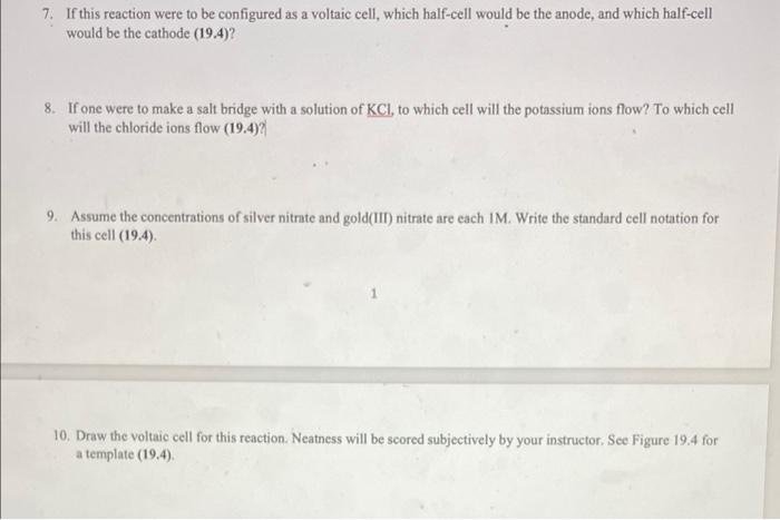 Solved In this worksheet you will 'create' a gold-silver | Chegg.com