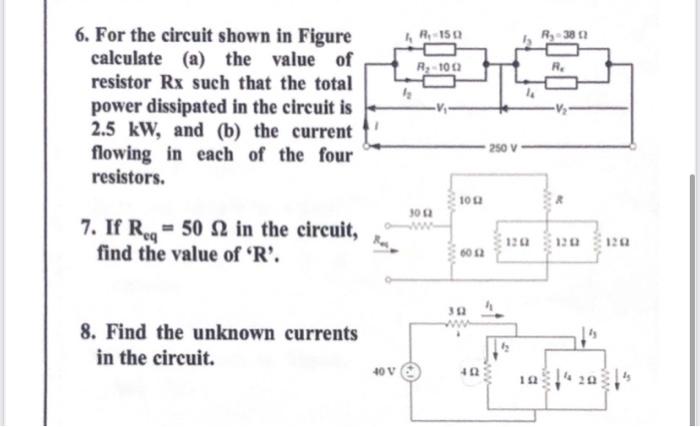 Solved R150 R38 R, 100 R. 6. For the circuit shown in Figure | Chegg.com