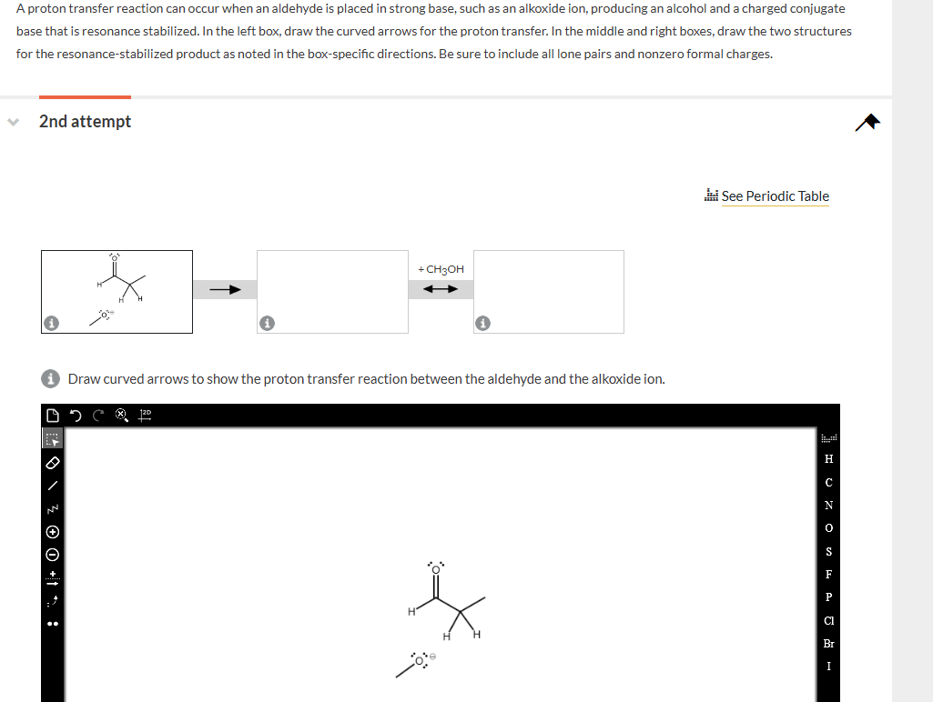 Solved A proton transfer reaction can occur when an aldehyde | Chegg.com