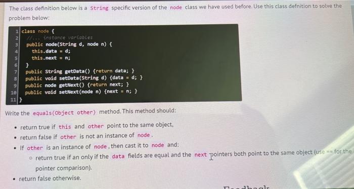 Solved The class definition below is a string specific | Chegg.com