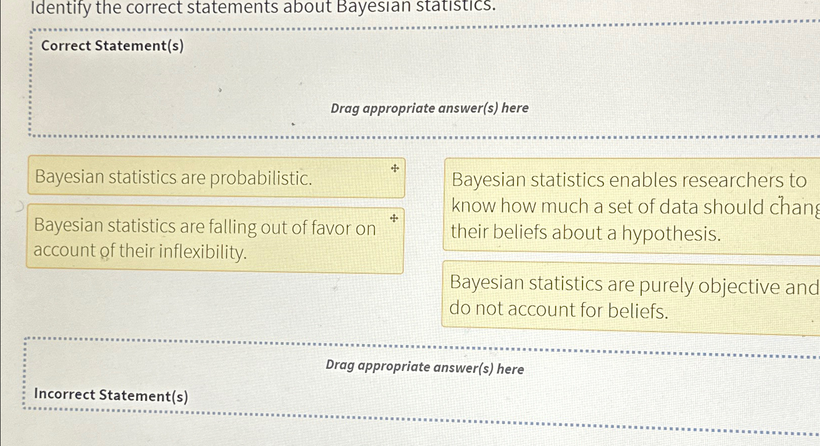 Solved Identify the correct statements about Bayesian | Chegg.com