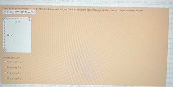 Solved Consider the group of threet 3.1nC point charges | Chegg.com