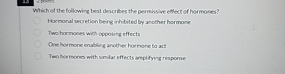 Solved Which of the following best describes the permissive | Chegg.com