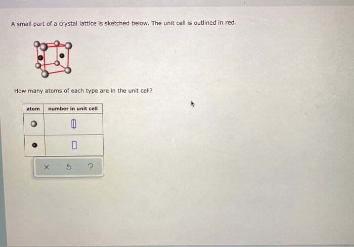 Solved A small part of a crystal lattice is sketched below. | Chegg.com