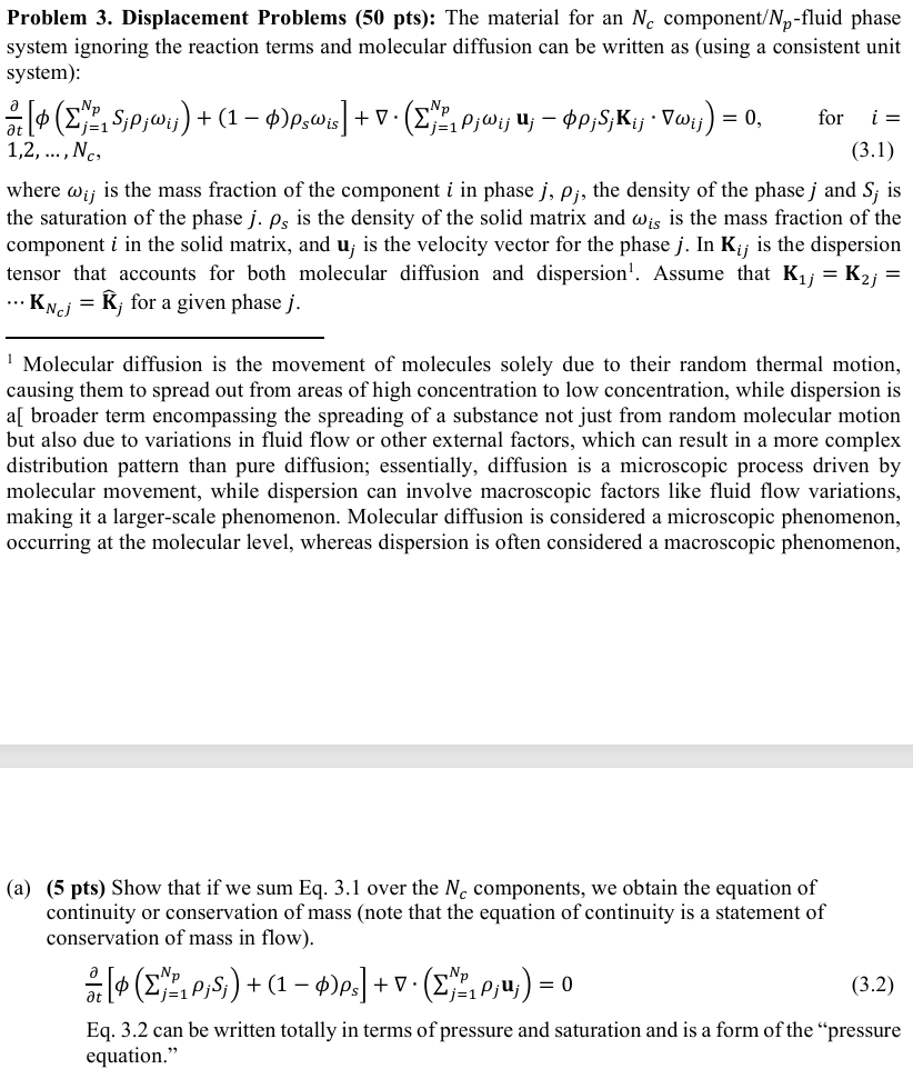 Solved Problem 3. ﻿Displacement Problems (50 ﻿pts): The | Chegg.com