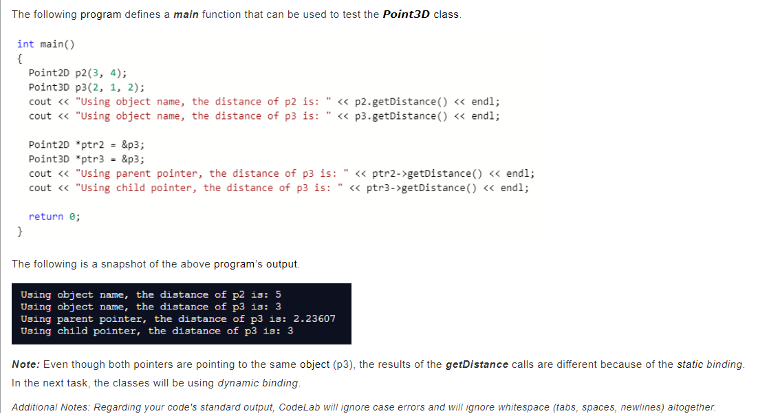 Solved The following program defines a main function that | Chegg.com