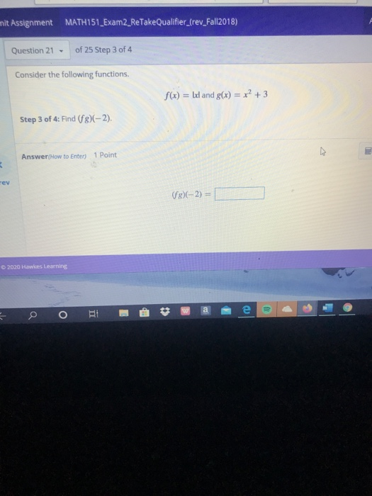 Solved mit Assignment MATH 151_Exam2_ReTakeQualifier | Chegg.com