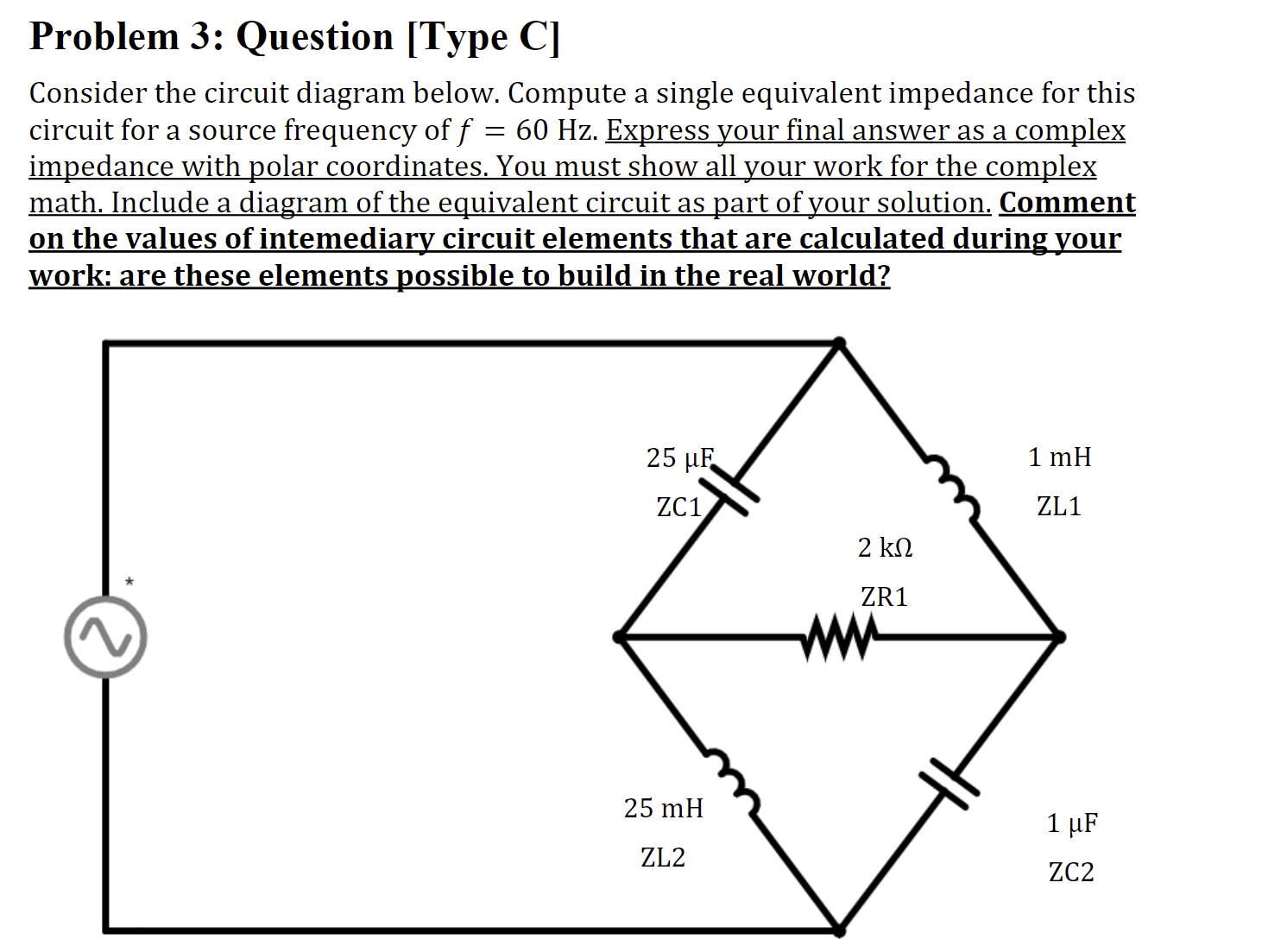 Solved Problem 3: Question [Type C]Consider the circuit | Chegg.com