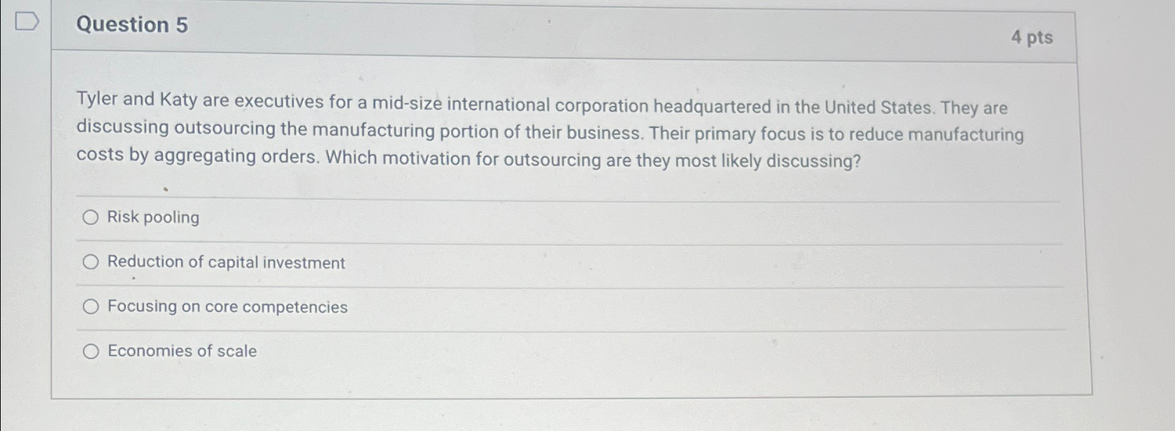 Solved Question 54 ﻿ptsTyler and Katy are executives for a | Chegg.com
