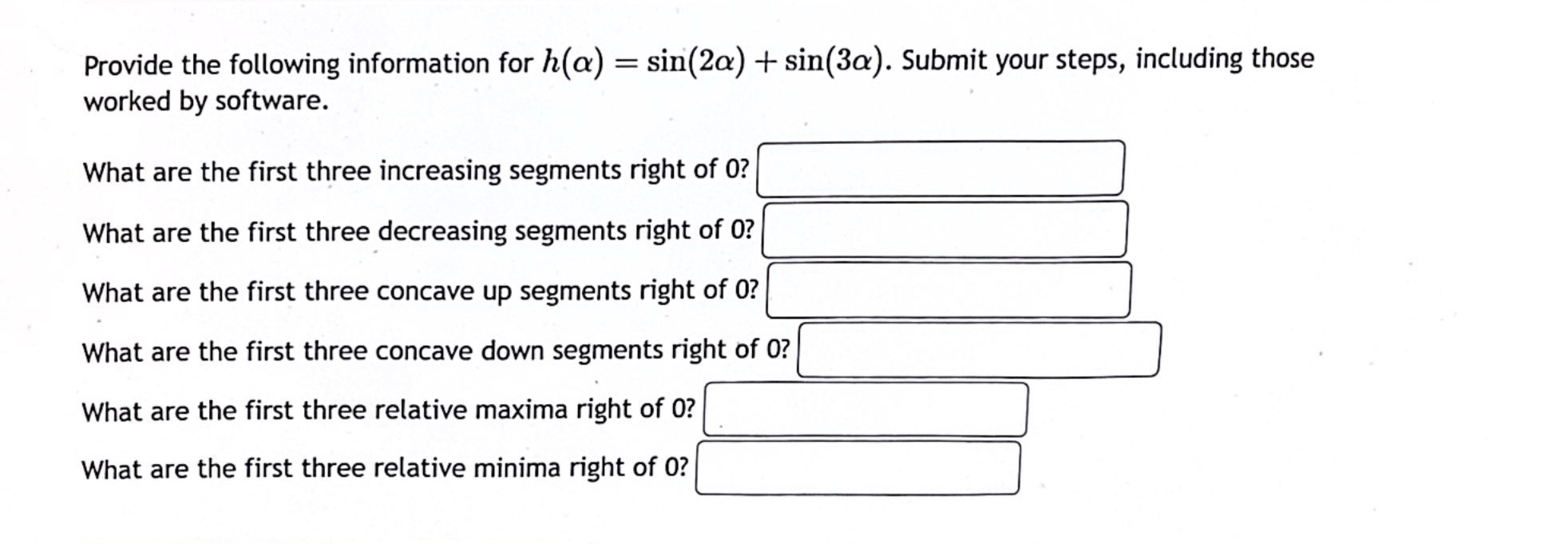 Solved Provide the following information for | Chegg.com