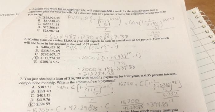 Solved can you explain when to use the role PVA and when to | Chegg.com