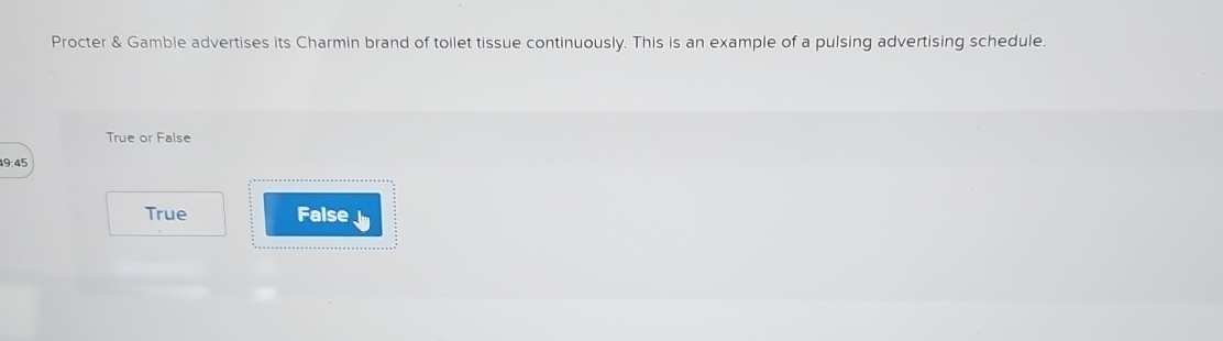 Solved Procter & Gamble advertises its Charmin brand of | Chegg.com