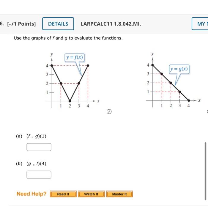 Solved Use the graphs of f and g to evaluate the functions. | Chegg.com | Chegg.com
