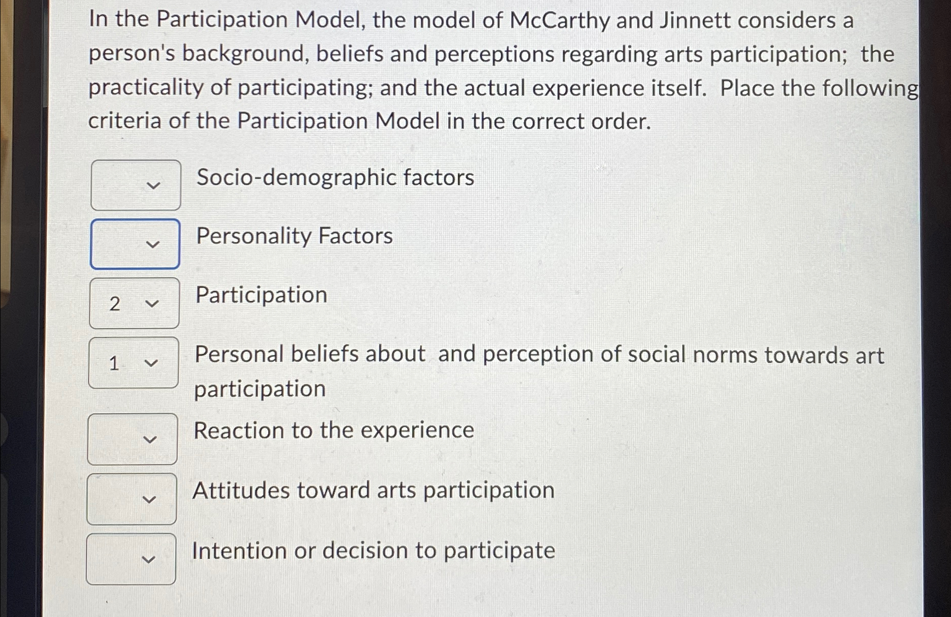 Solved In the Participation Model, the model of McCarthy and | Chegg.com