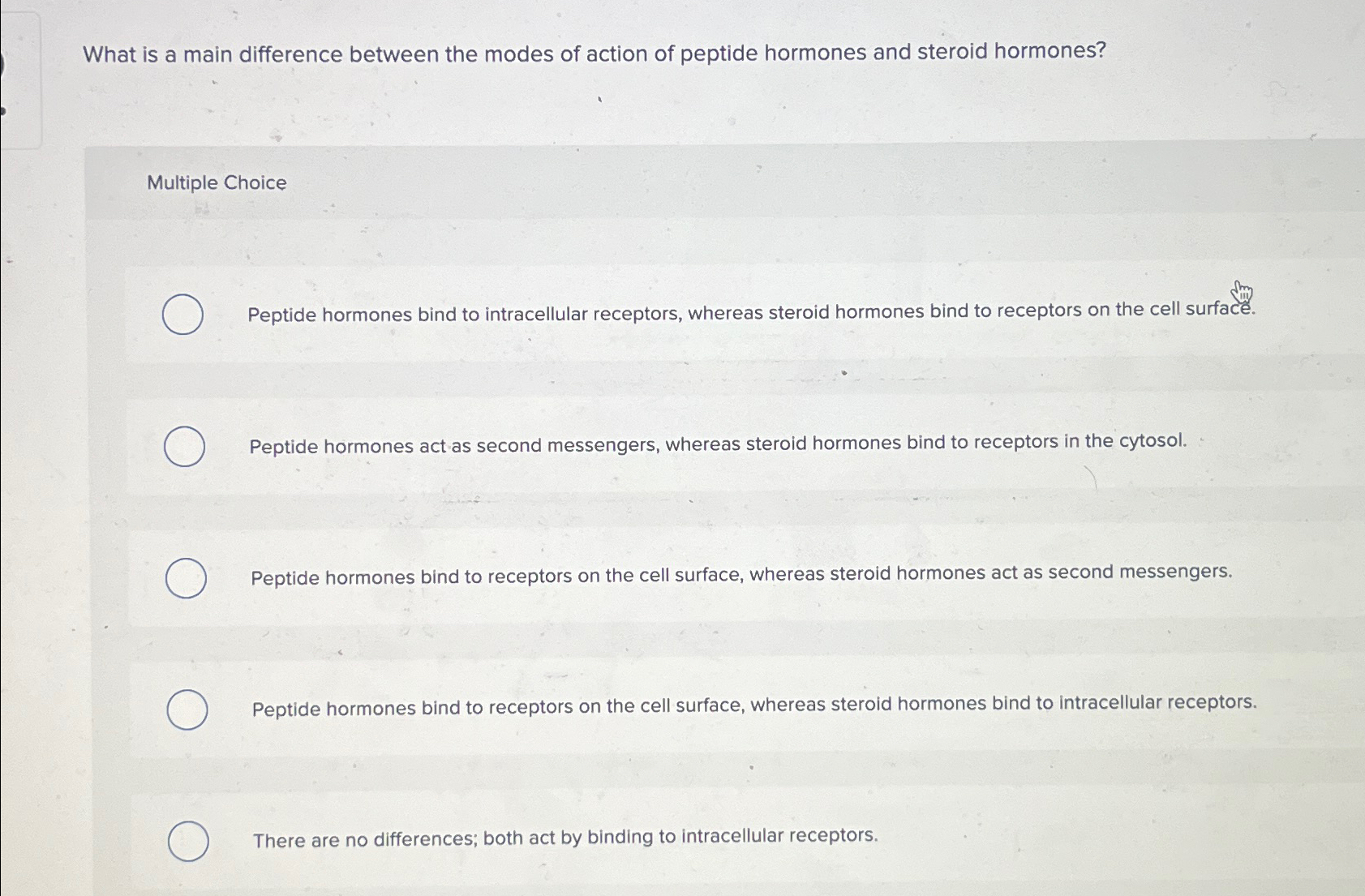 Solved What is a main difference between the modes of action | Chegg.com