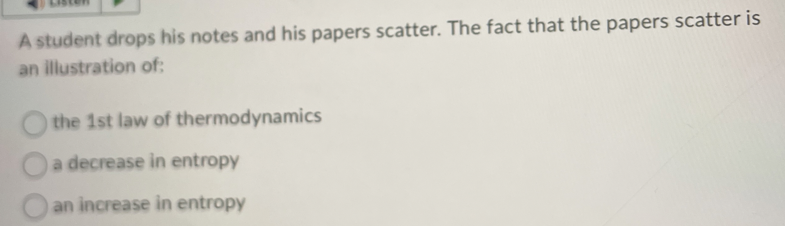 Solved A student drops his notes and his papers scatter. The | Chegg.com