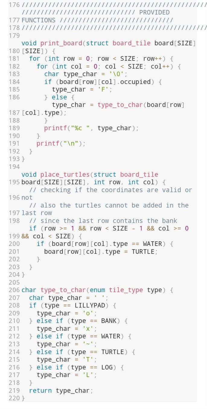 Frogger now has a way to build paths to the lillypads | Chegg.com