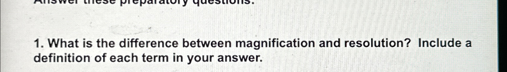 Solved What is the difference between magnification and | Chegg.com
