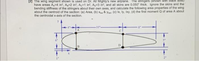 [2] The wing segment shown is used on Dr. All | Chegg.com