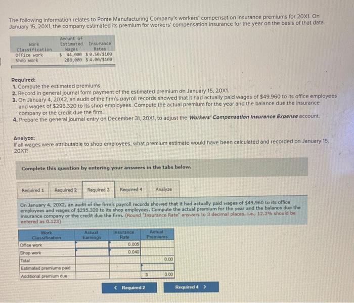 Solved The following information relates to Ponte | Chegg.com