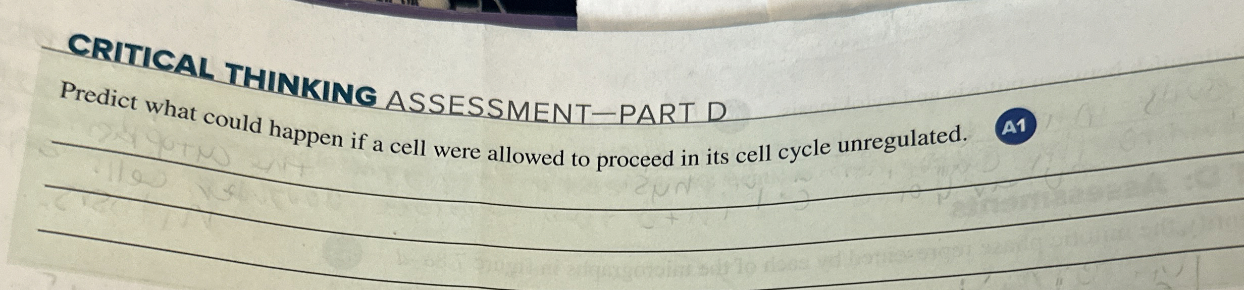 Solved CRITICAL THINKING ASSESSMENT-PART DPredict what could | Chegg.com