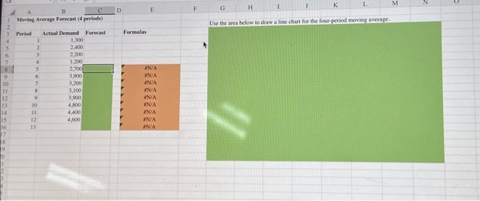 Solved Excel Online Structured Activity: Moving Average | Chegg.com