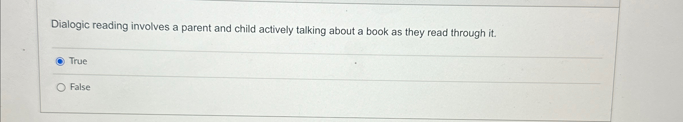 Solved Dialogic reading involves a parent and child actively | Chegg.com