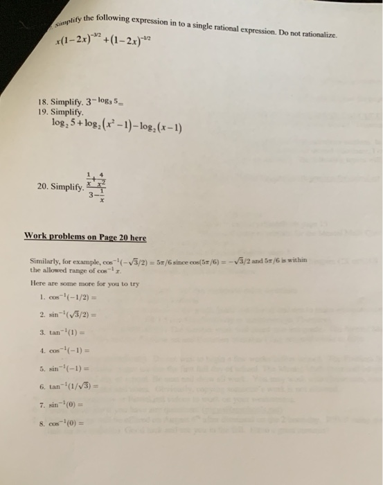 Solved sify the following expression into a single rational | Chegg.com