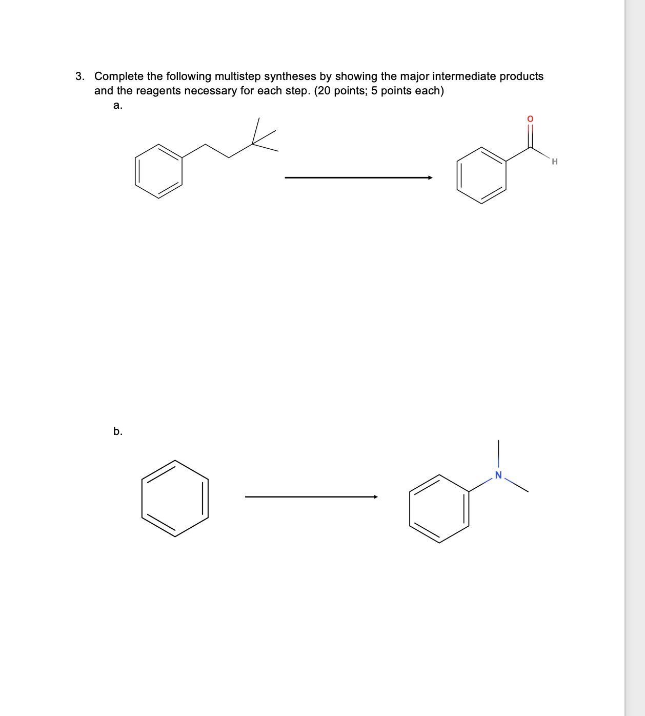 Solved Complete the following multistep syntheses by showing | Chegg.com