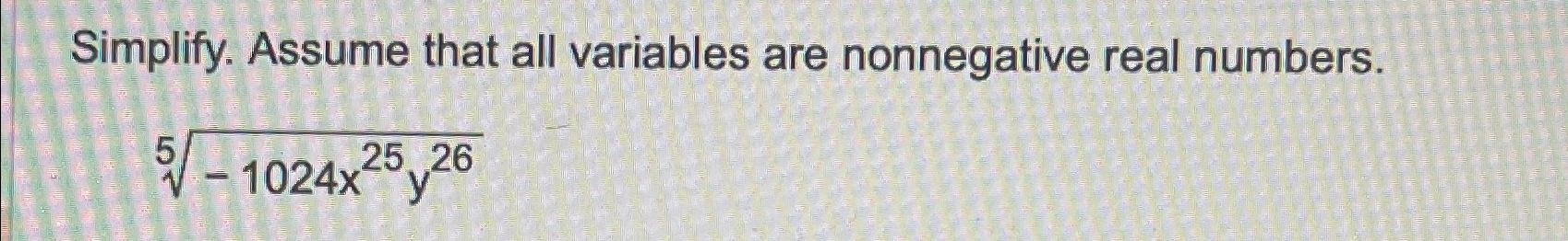 Solved Simplify. Assume that all variables are nonnegative | Chegg.com