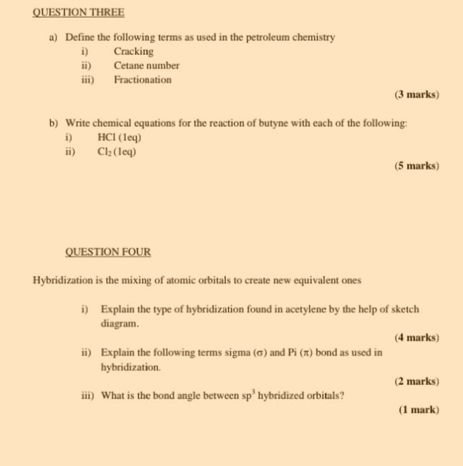 Solved QUESTION THREEa) ﻿Define the following terms as used | Chegg.com