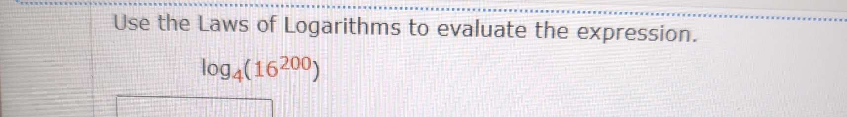 Solved Use the Laws of Logarithms to evaluate the | Chegg.com