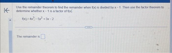 Solved Complete the sentence below. If f is a polynomial | Chegg.com