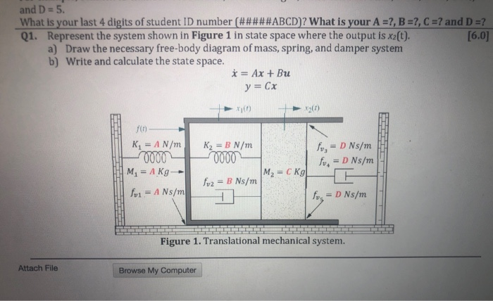 Solved and D = 5. What is your last 4 digits of student ID | Chegg.com
