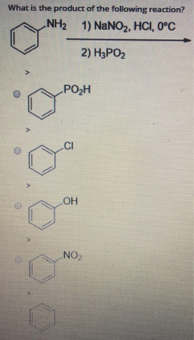 Solved What is the product of the following reaction? „NH2 | Chegg.com