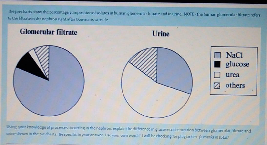 Solved The pie charts show the percentage composition of | Chegg.com