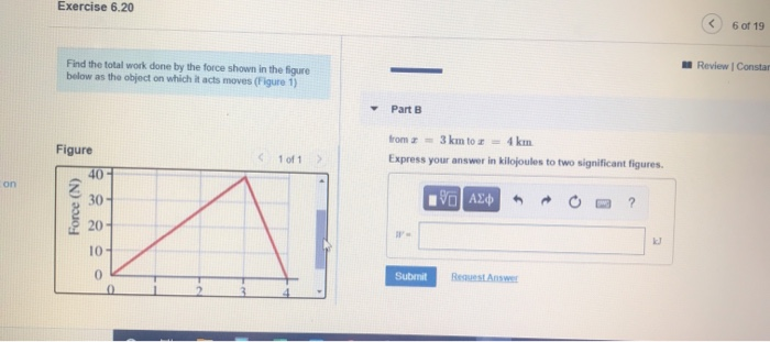 Solved Exercise 6.20 6 of 19 > Find the total work done by | Chegg.com