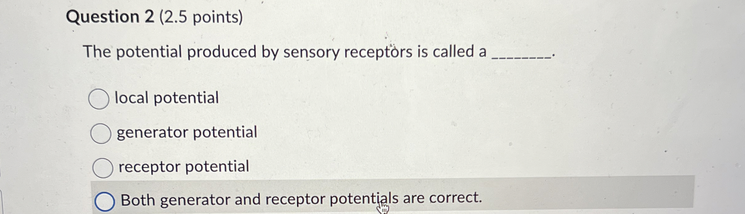 Solved Question 2 (2.5 ﻿points)The potential produced by | Chegg.com