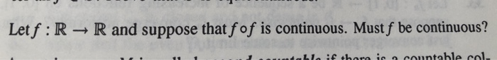Solved Letf : R + R and suppose that f of is continuous. | Chegg.com