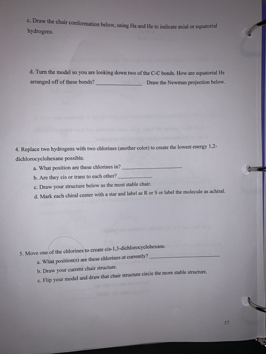 Solved Report: Molecular Modeling No prelab/notebook pgs | Chegg.com