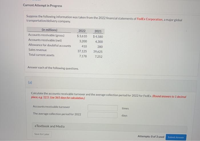Solved Current Attempt in Progress Suppose the following | Chegg.com